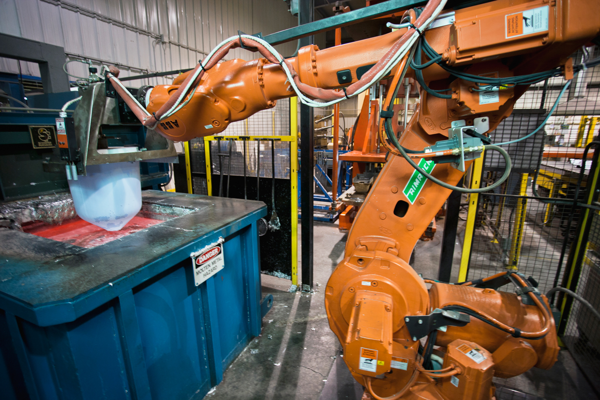 Robotic Foundry Automation Solutions | Mahajan Automation